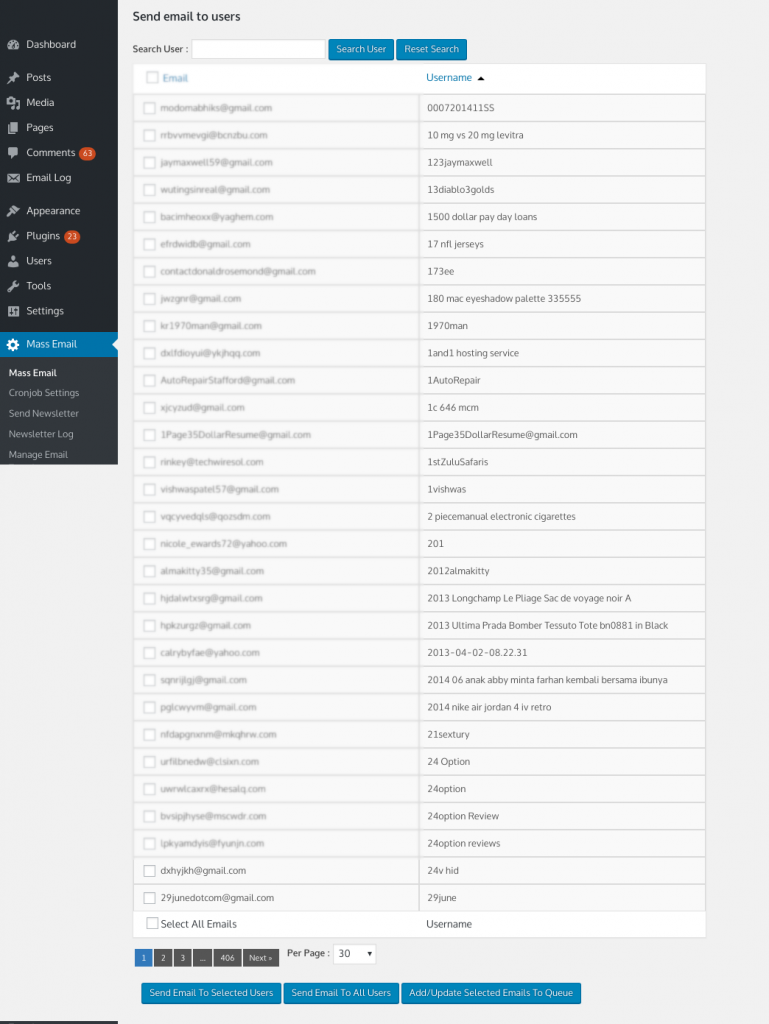 WordPress Bulk Email Pro Plugin - I13 Web Solution