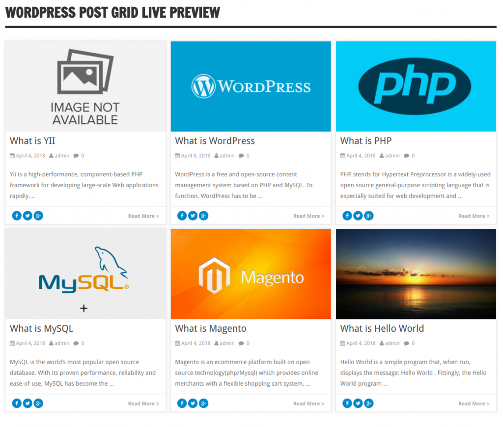 WordPress Post Sliders and Post Grids - I13 Web Solution