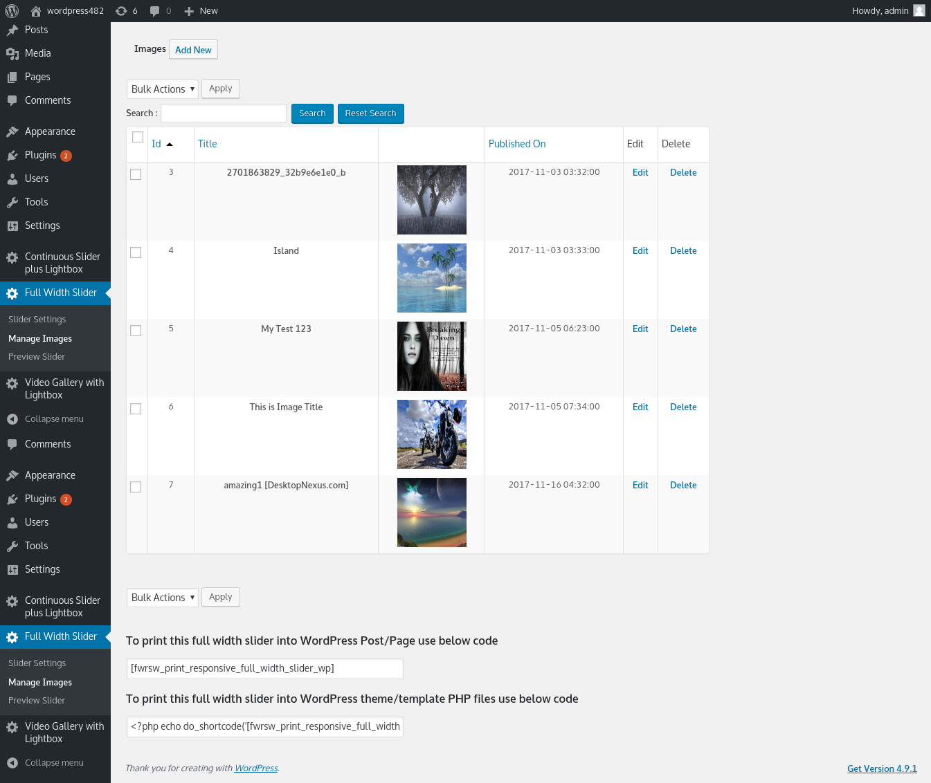 WordPress Full Width Slider Plugin Pro I13 Web Solution