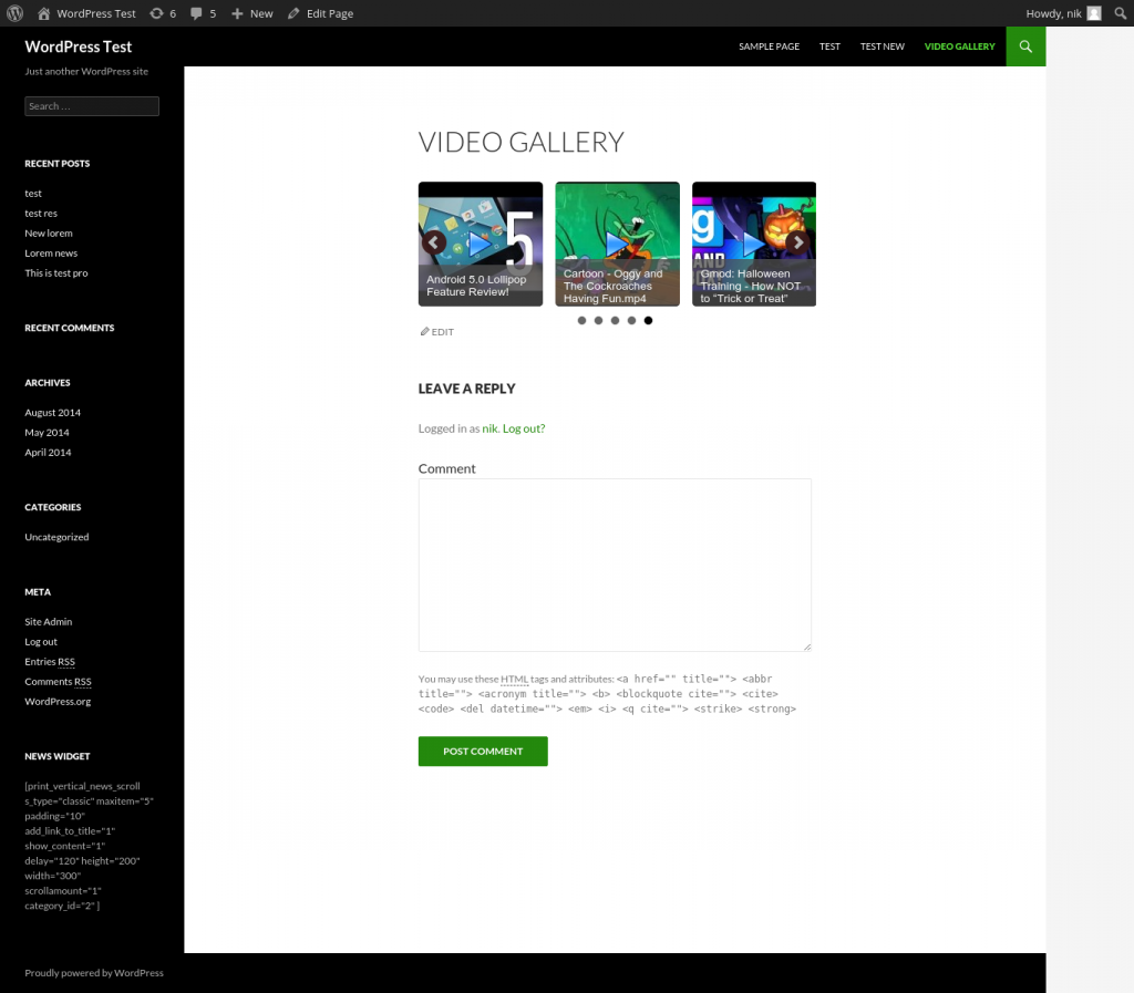 WordPress Responsive Video Gallery With Lightbox Pro - I13 Web Solution